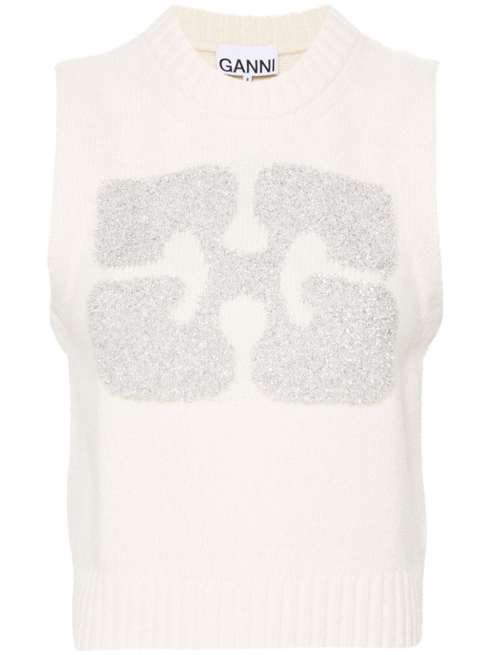 GANNI - Logo Wool Vest GANNI