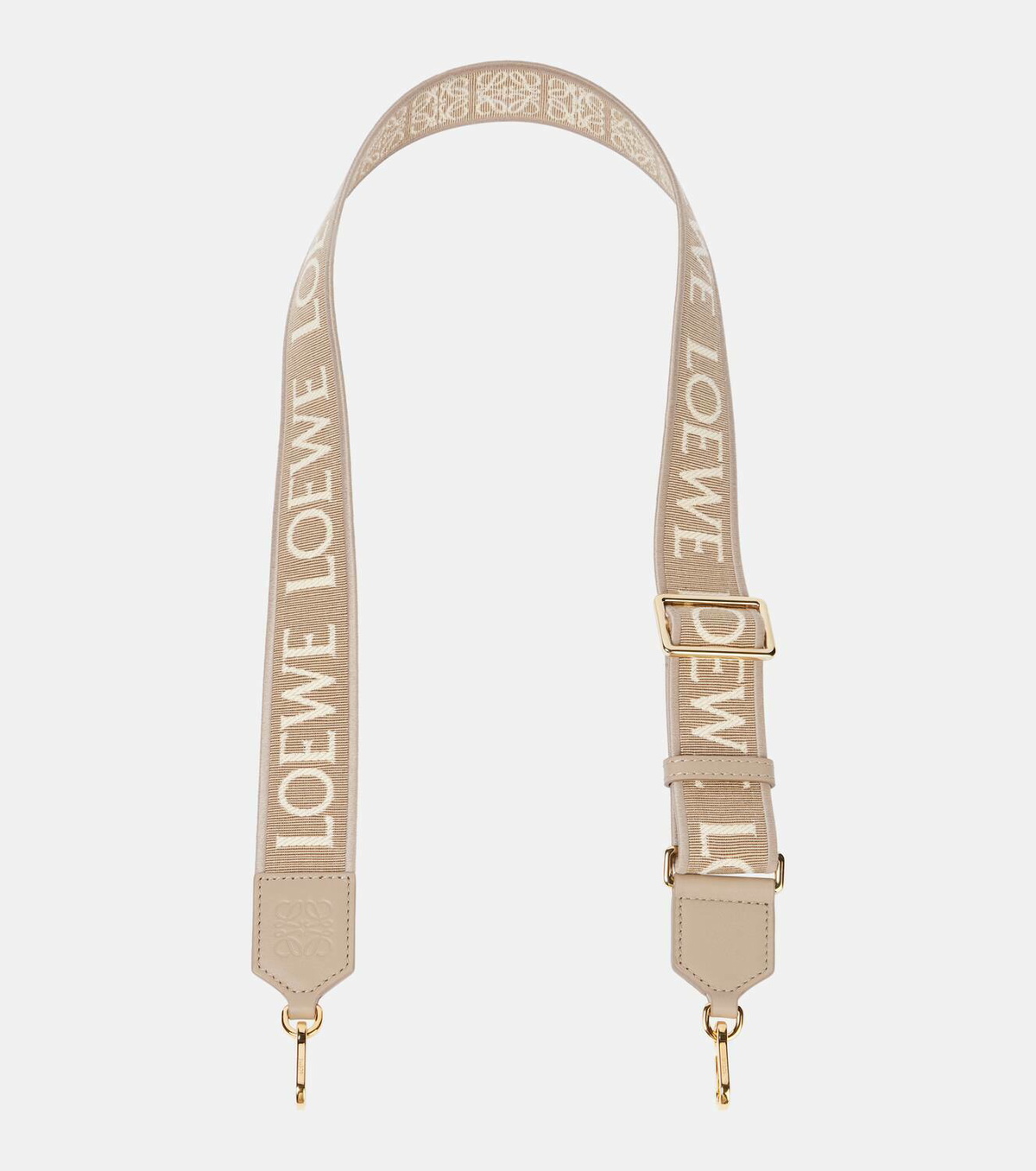 Loewe Anagram leather-trimmed strap Loewe