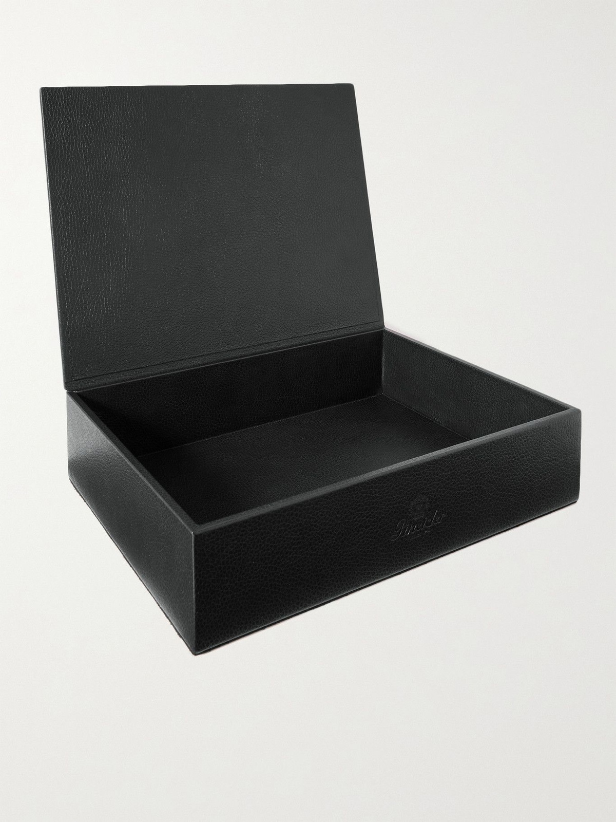 Pineider - Large Full-Grain Leather Box Pineider