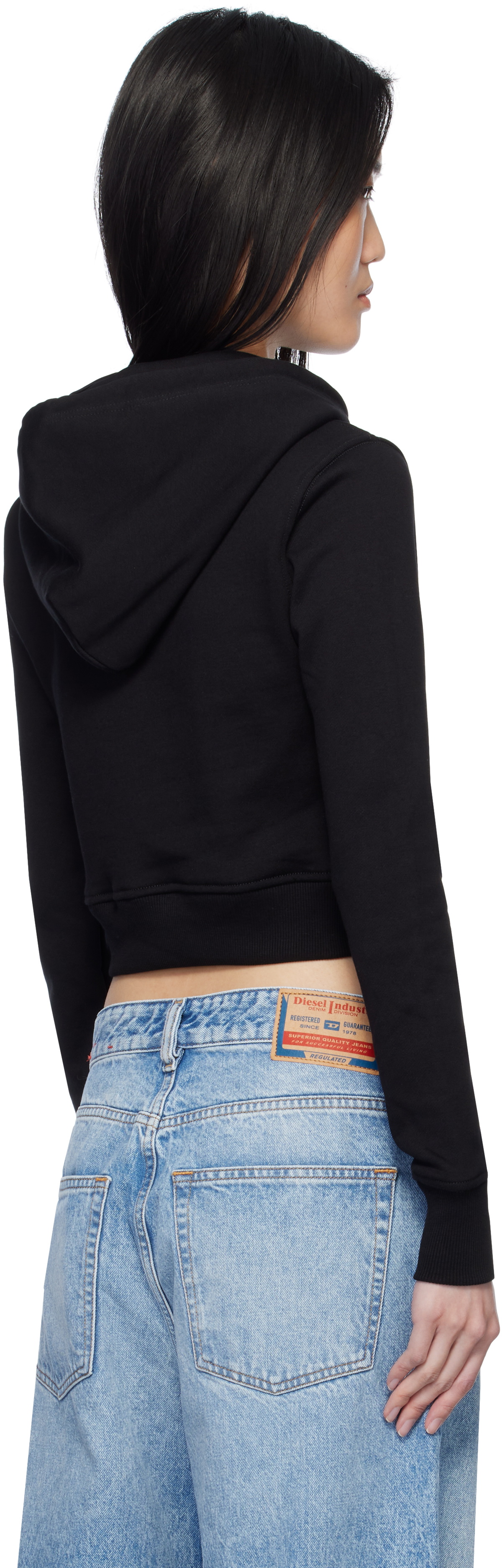 Diesel Black F-Slimmy-Hood-OD Hoodie Diesel