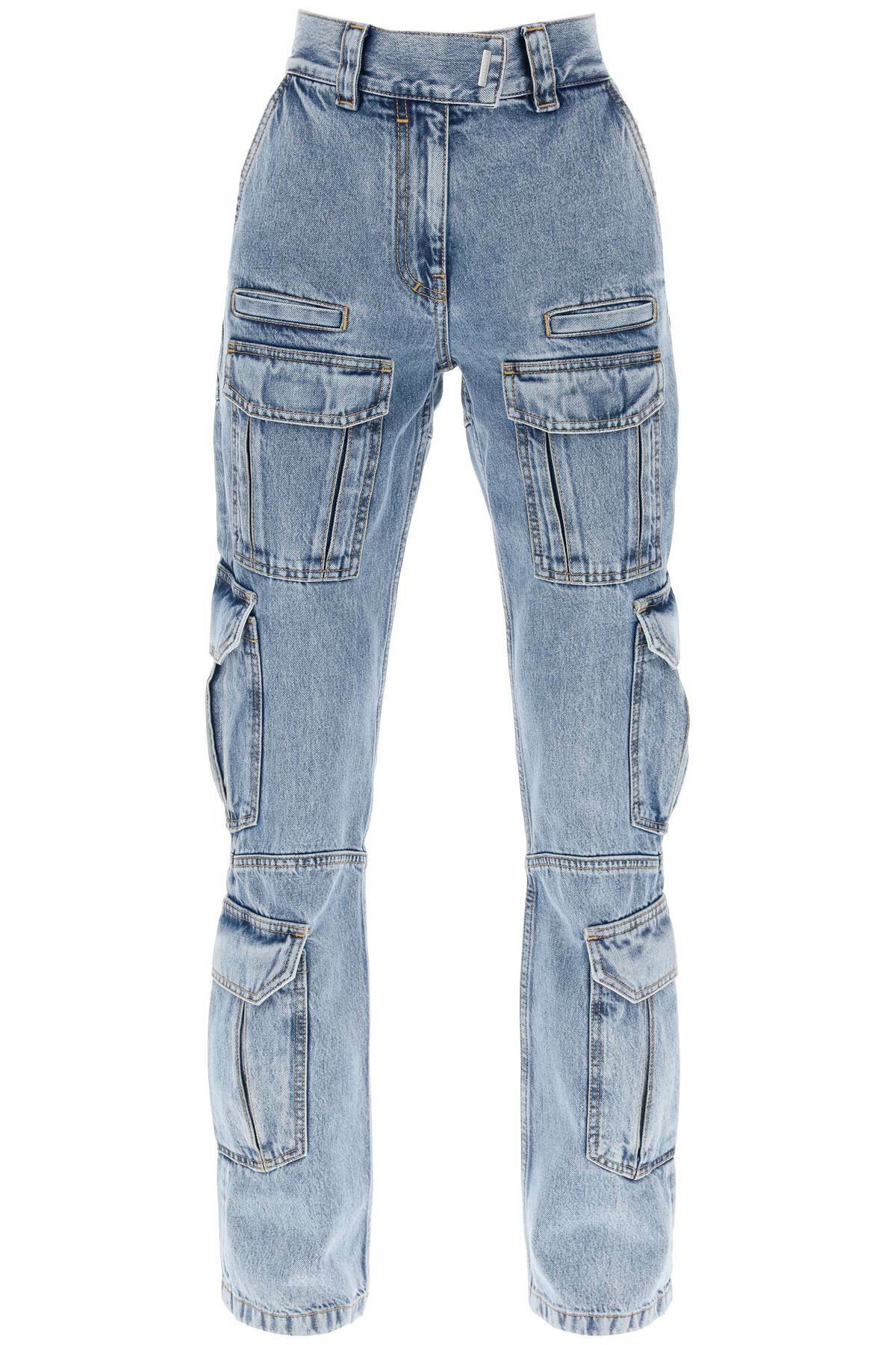 GIVENCHY bootcut cargo jeans Light blue Givenchy