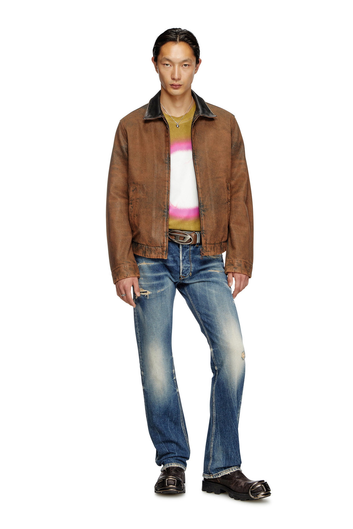 Diesel Regular Jeans - 1985 Larkee - Jeans Mens in Blue Diesel