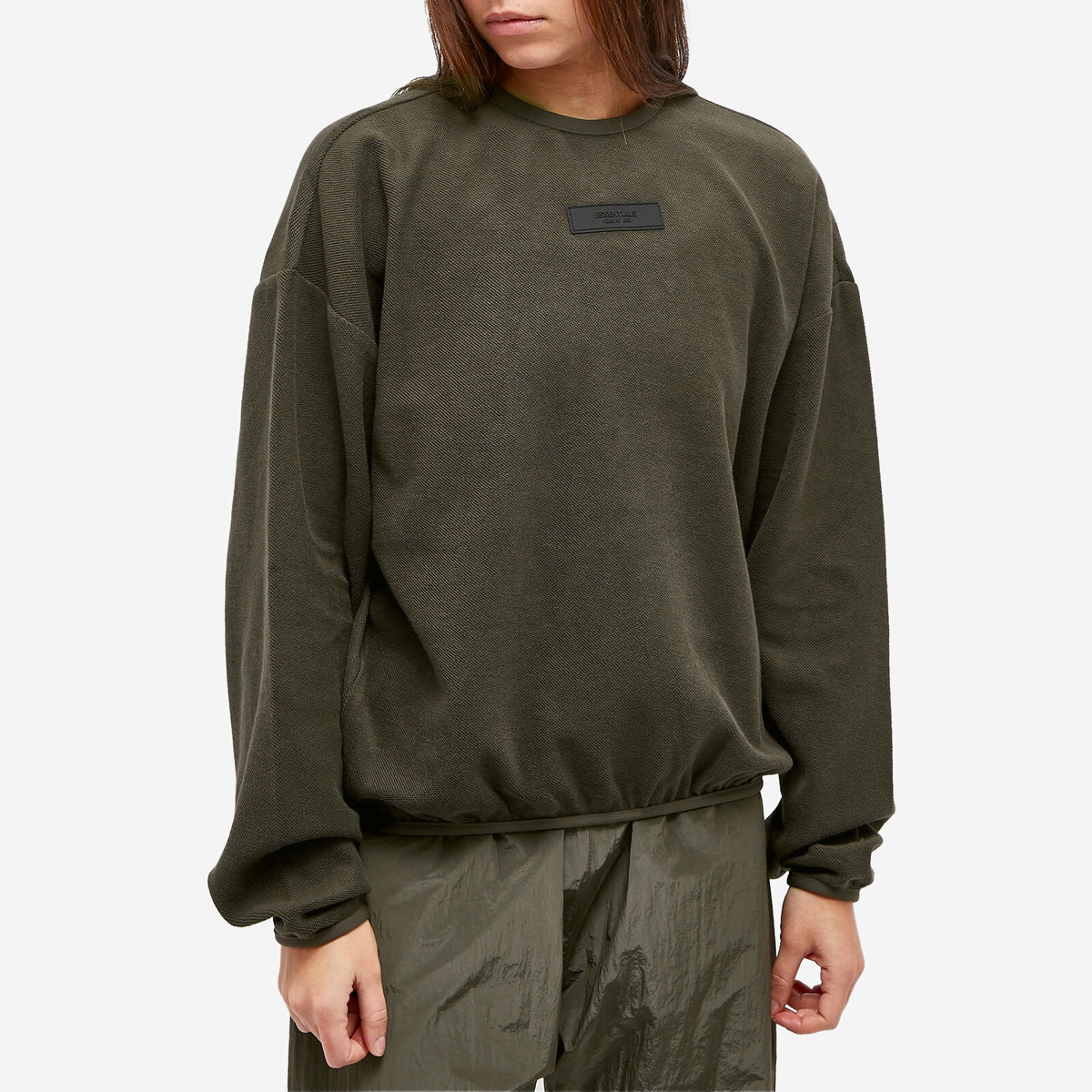 Fear of God ESSENTIALS Women's Crewneck Sweater in Ink Fear Of God ...