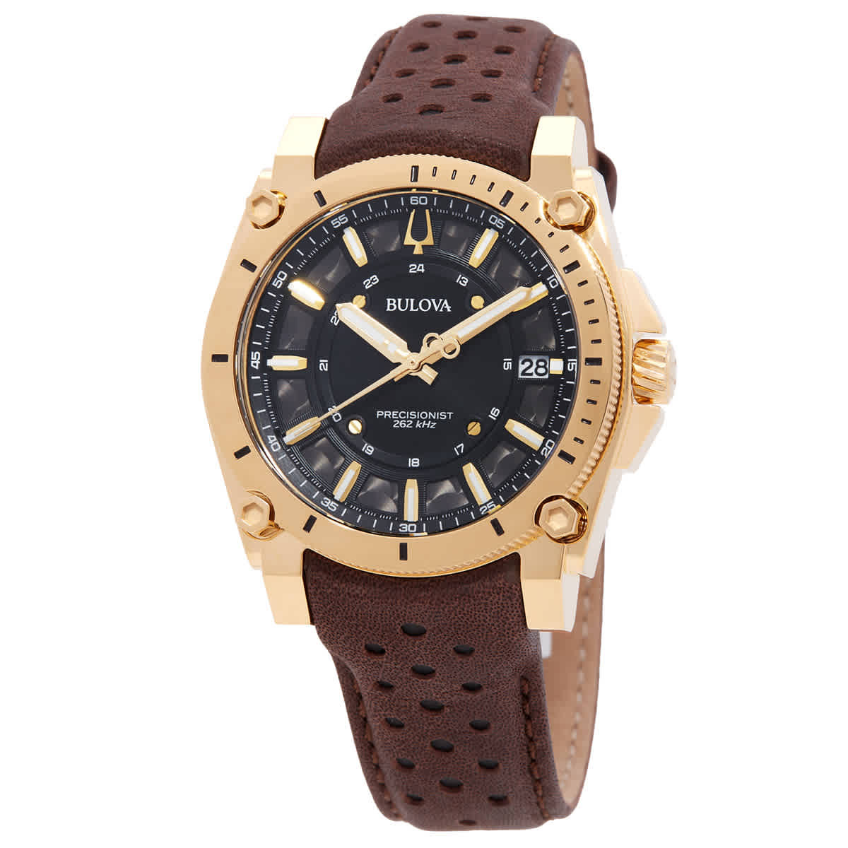 Bulova Icon Precisionist Black Dial Mens Watch 97B216 Bulova