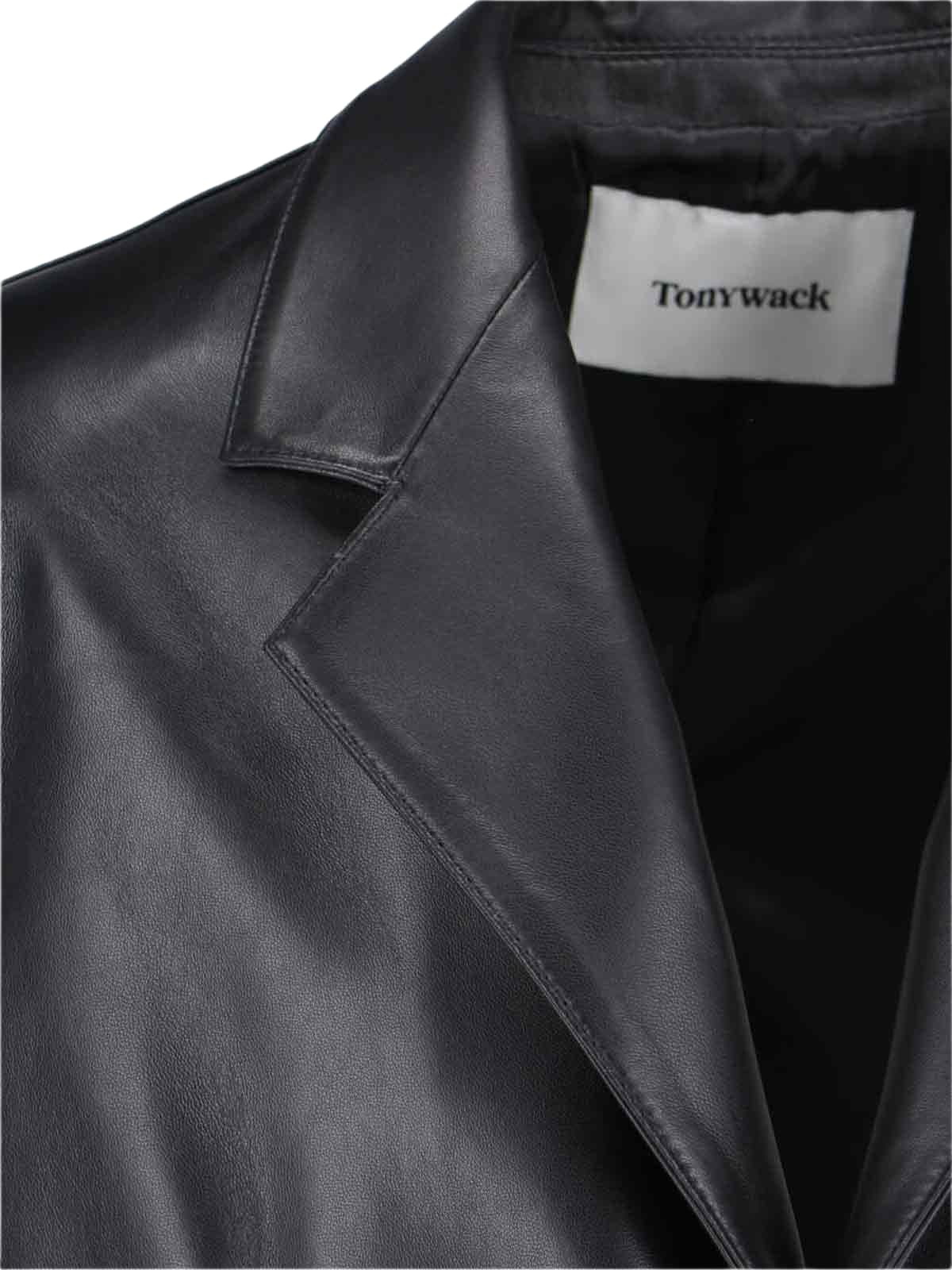 Tonywack Single-breasted Leather Jacket Tonywack