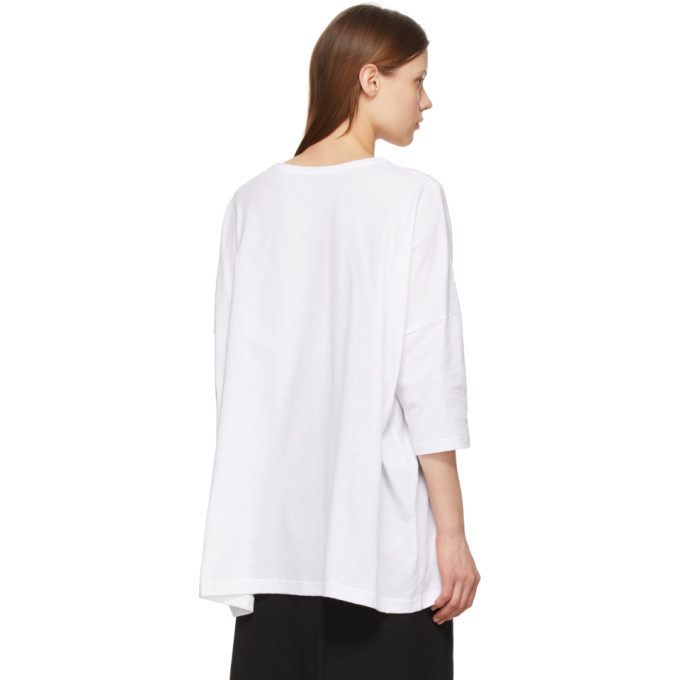 Ys White Side Gusset T-Shirt Ys