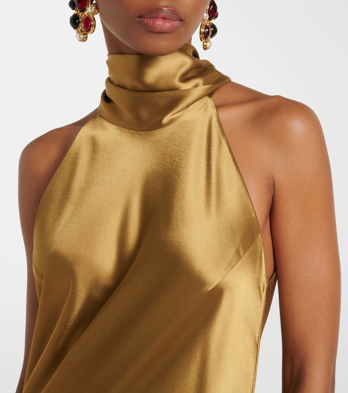 Galvan Sienna satin gown Galvan