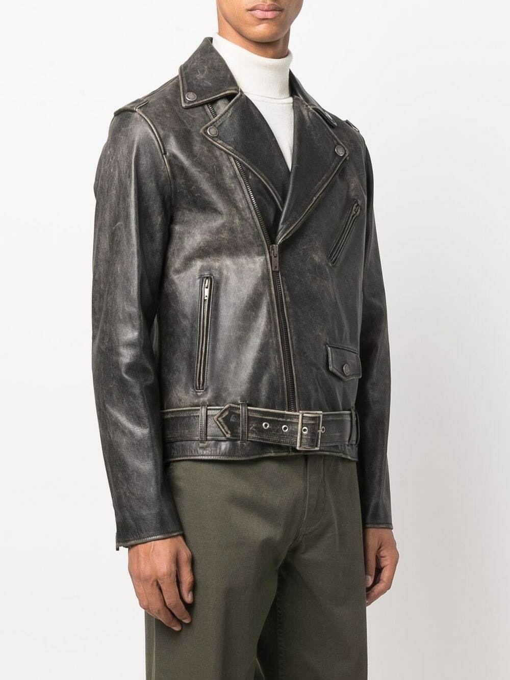 GOLDEN GOOSE - Golden Leather Jacket Golden Goose Deluxe Brand
