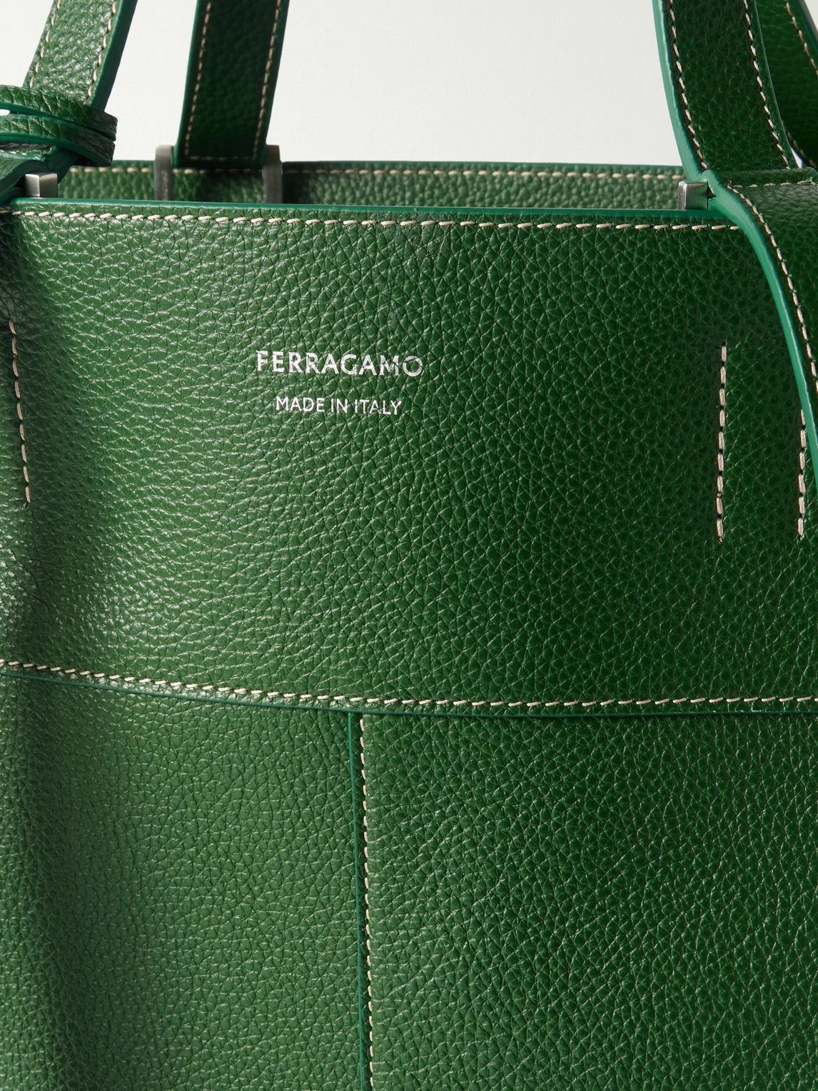 FERRAGAMO - Full-Grain Leather Tote Bag Salvatore Ferragamo