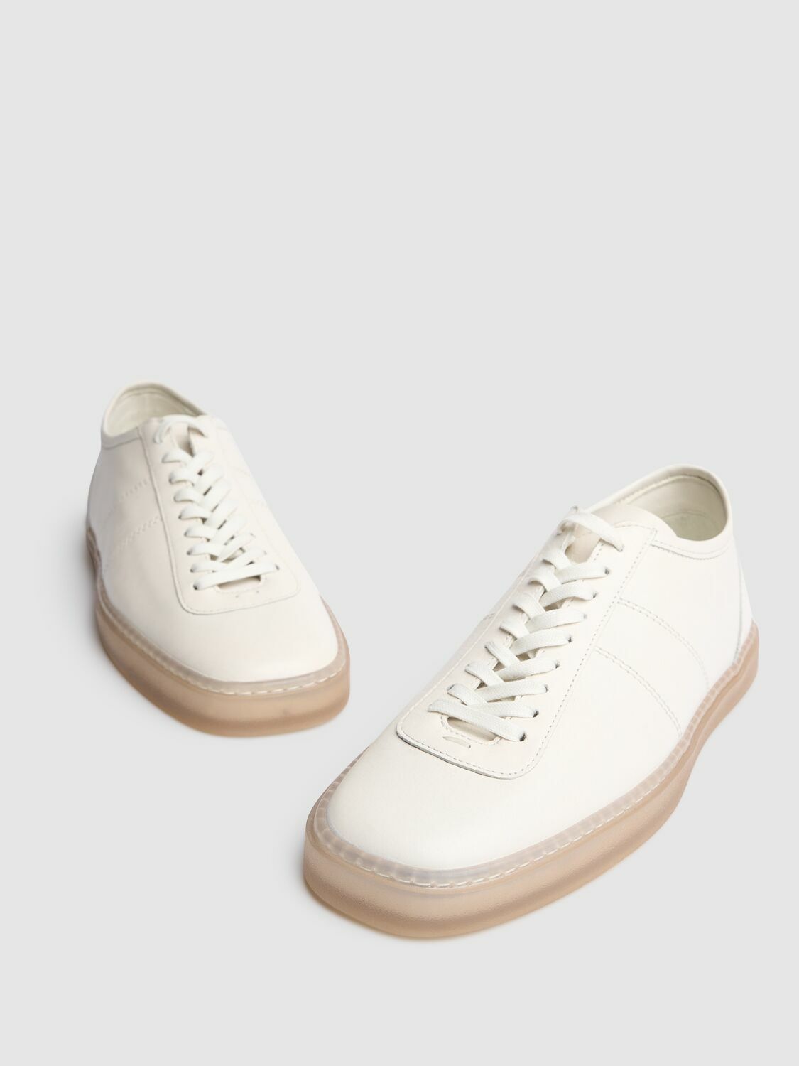 LEMAIRE Linoleum Leather Lace-up Sneakers Lemaire