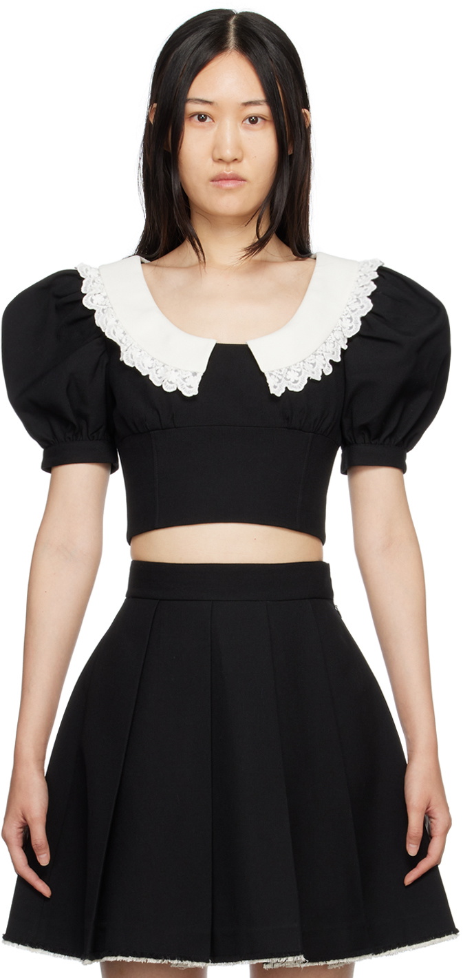 Shushu/Tong Black Puff Sleeve Blouse Shushu/Tong