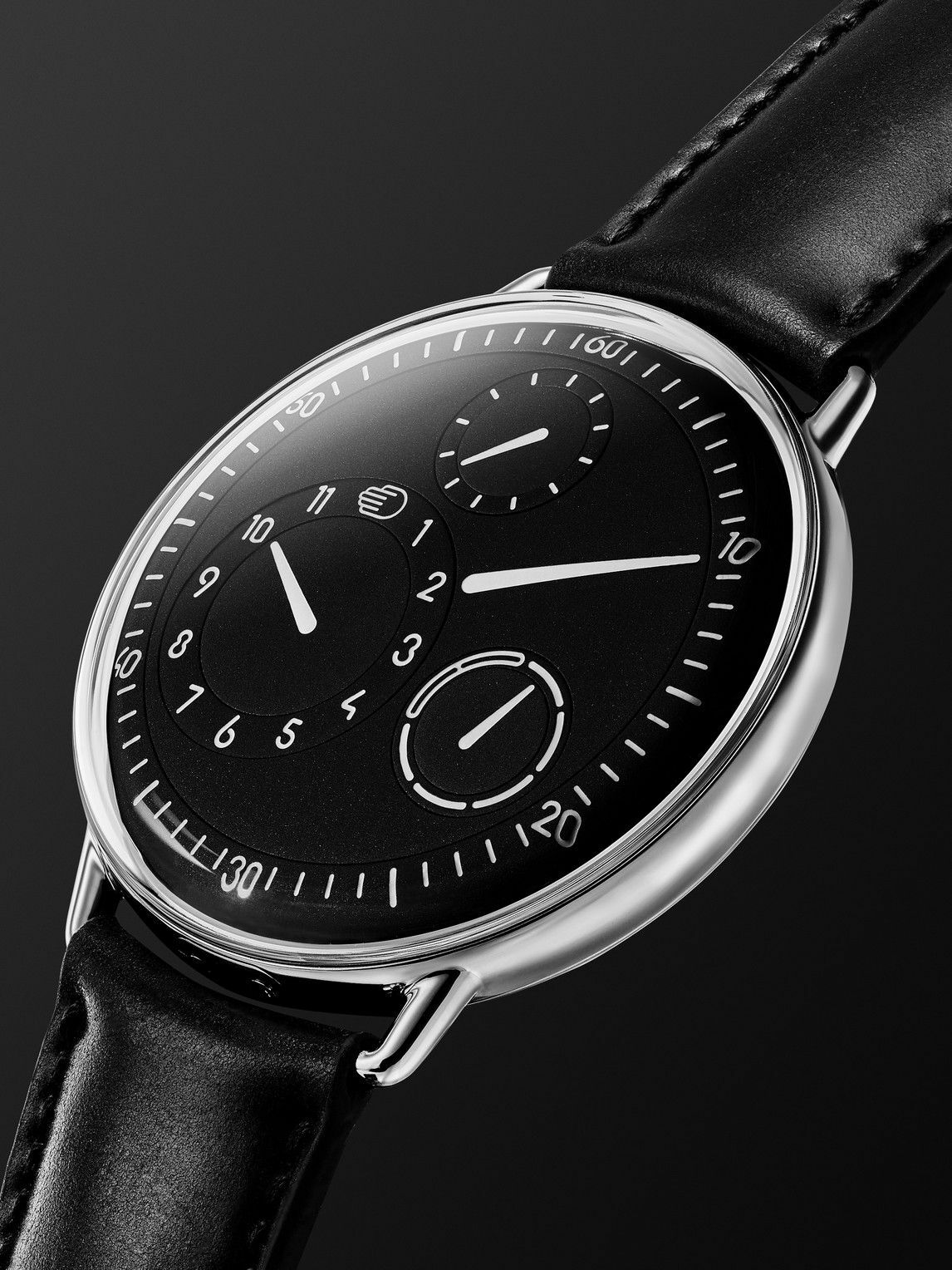 Ressence - Type 1 Automatic 42.7mm Titanium and Leather Watch, Ref. No ...