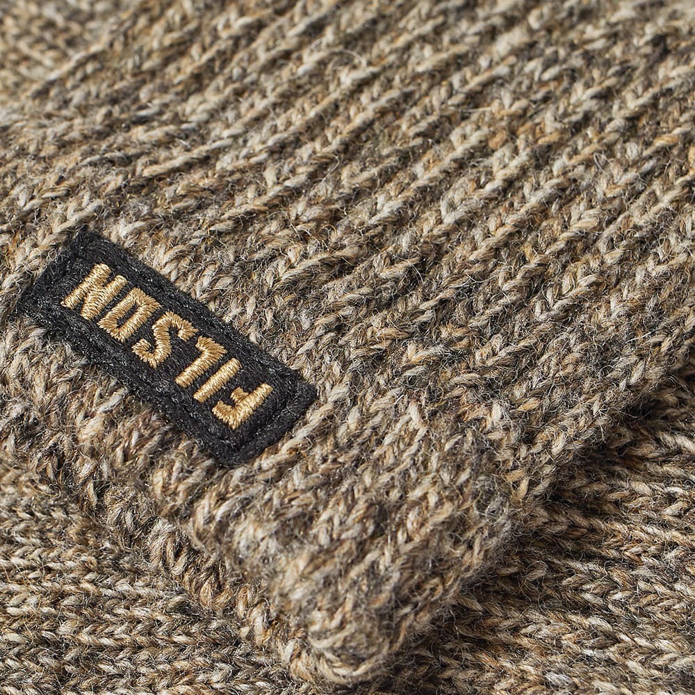 Filson Men's Full Finger Knit Glove in Root Heather Filson