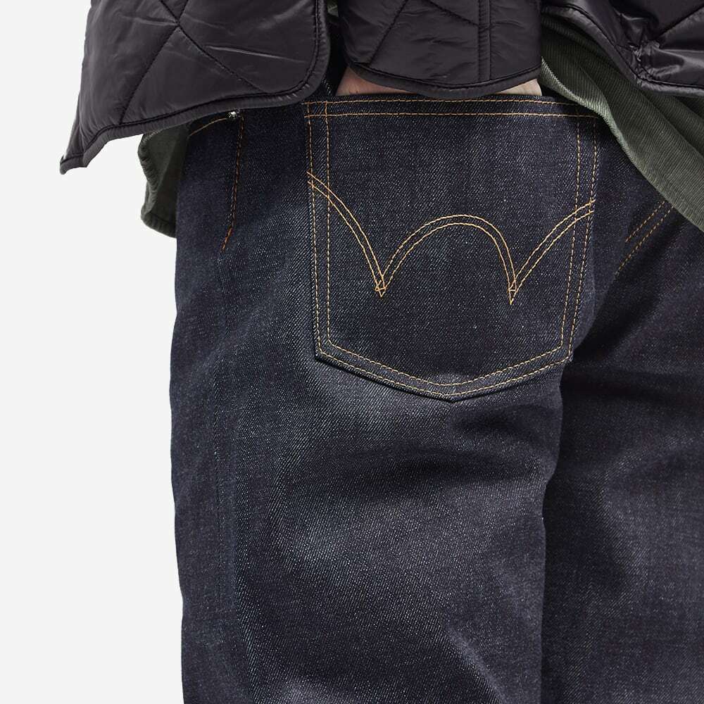 Edwin Men's Regular Tapered Red Selvedge Jean in Blue Unwashed Edwin