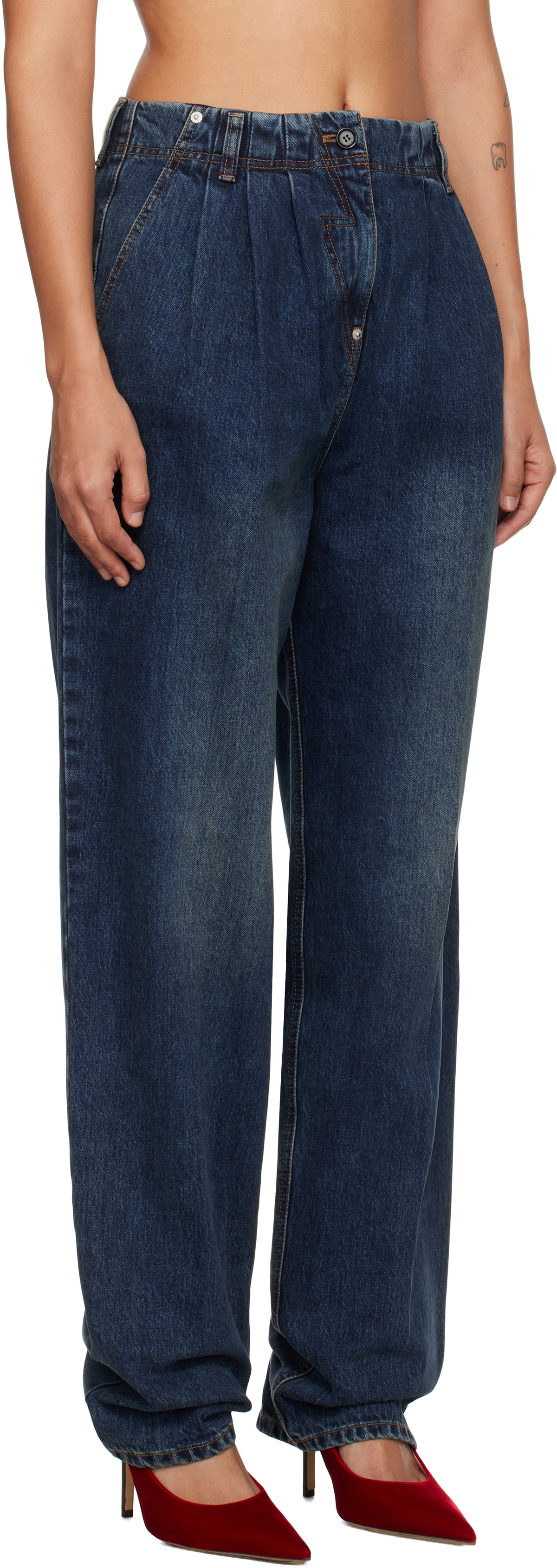 Pushbutton Navy Cocoon Jeans Pushbutton