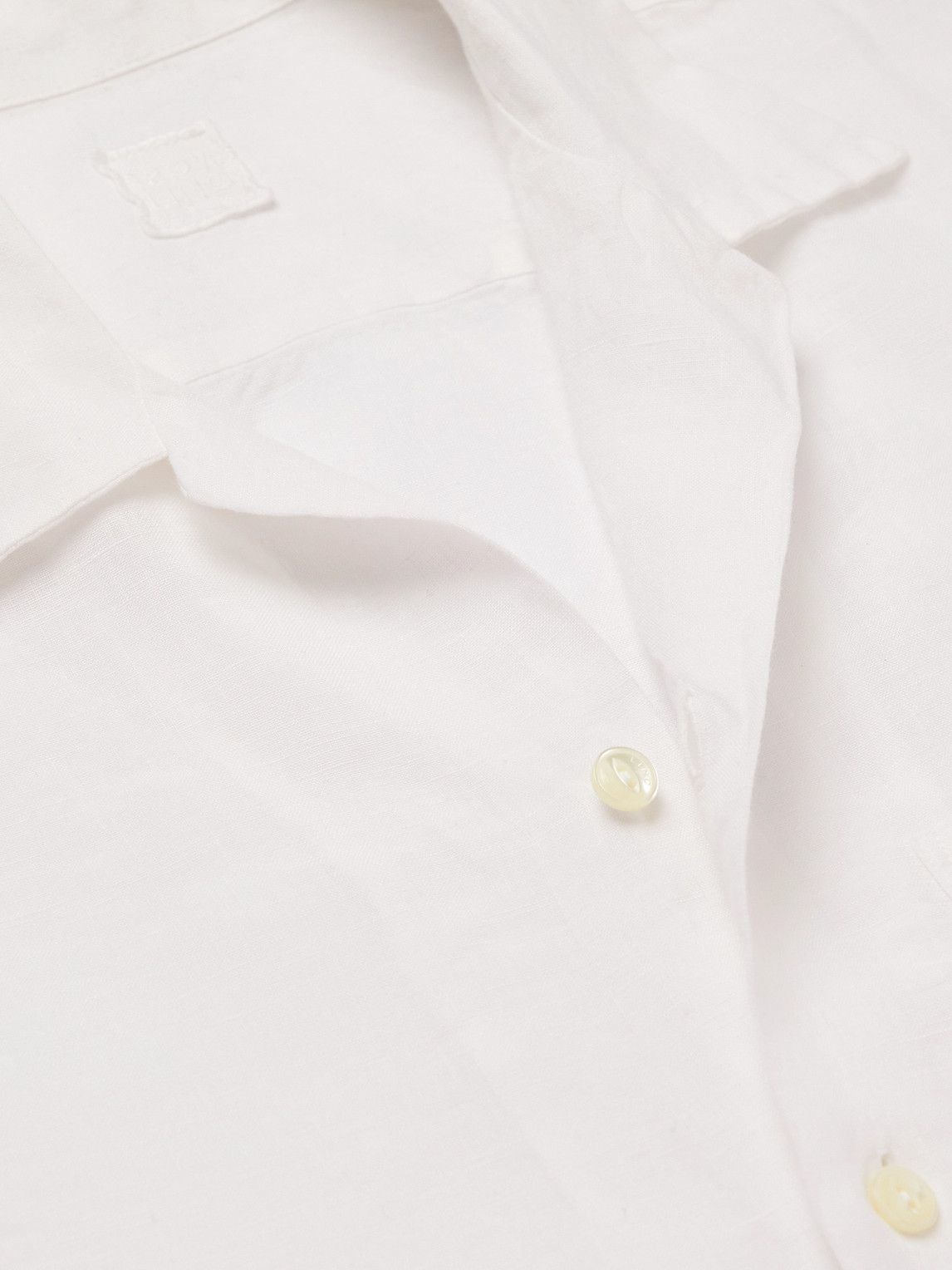 120% - Camp-Collar Dip-Dyed Linen Shirt - Pink 120%