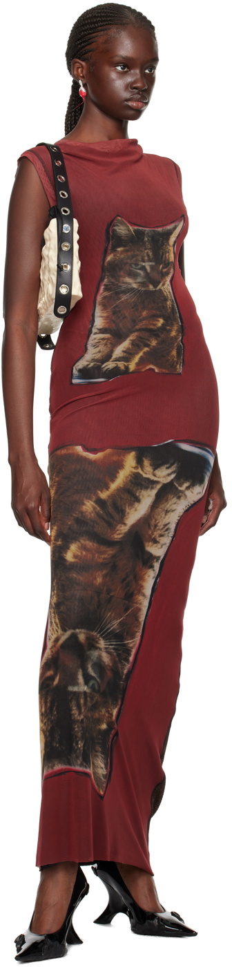 Ottolinger Red Cat Maxi Dress Ottolinger