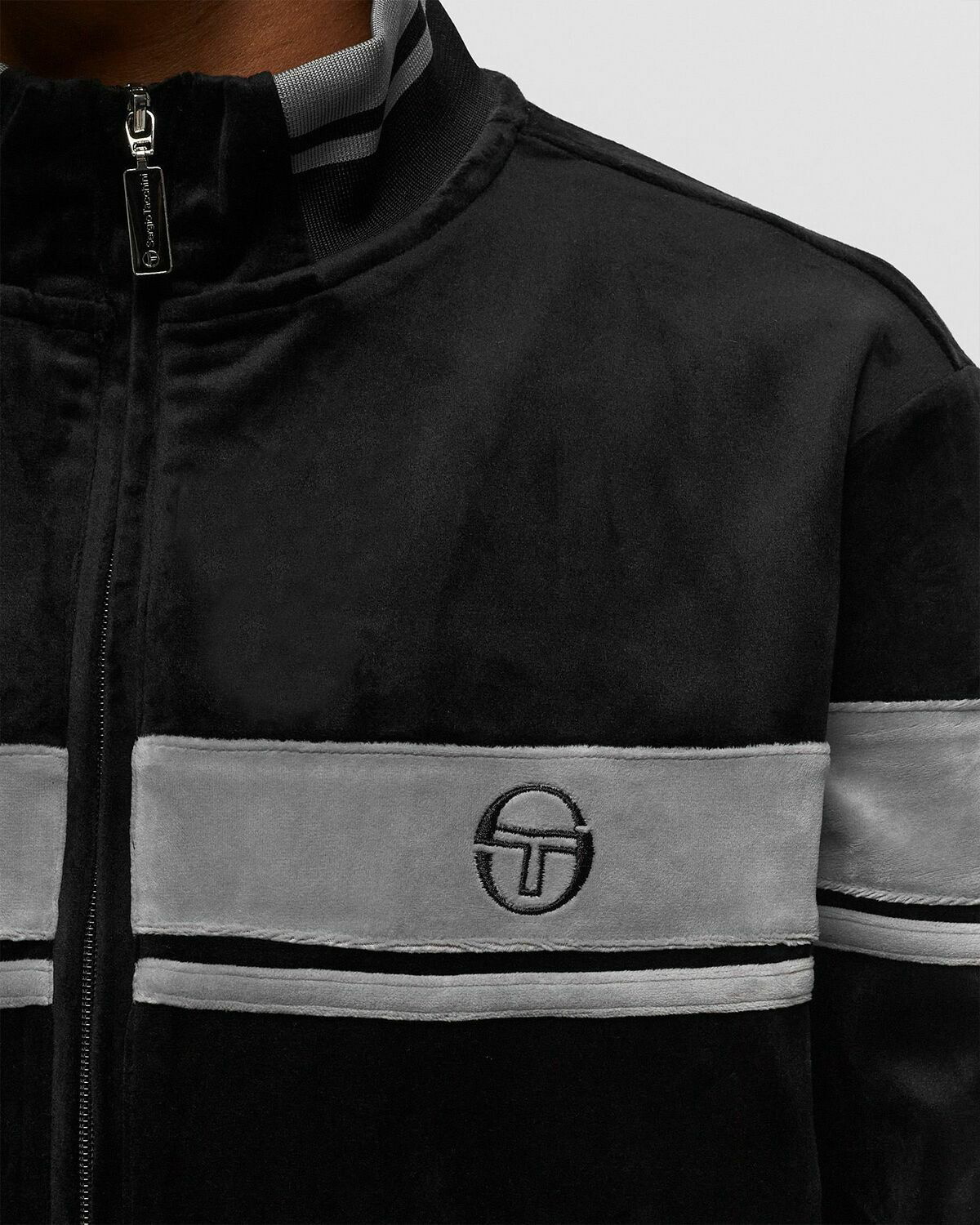 Sergio Tacchini Damarindo Velour Tracksuit Black - Mens - Tracksuit ...