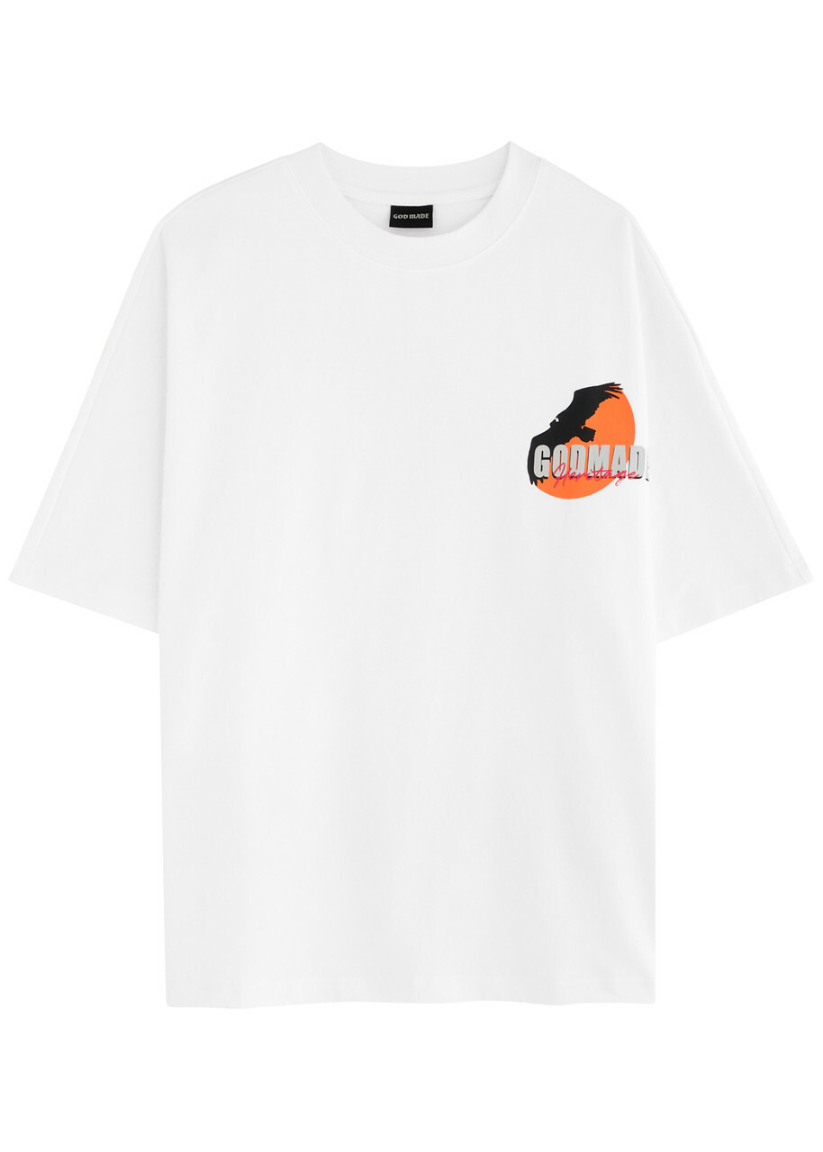 God Made Heritage Logo-print Cotton T-shirt White God Made