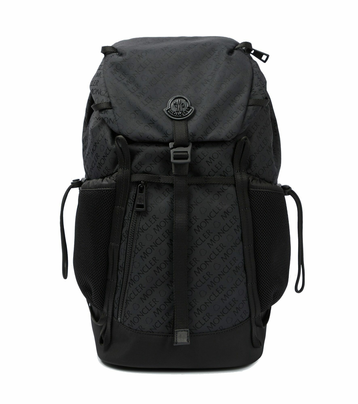 Moncler - Leather-trimmed canvas backpack Moncler
