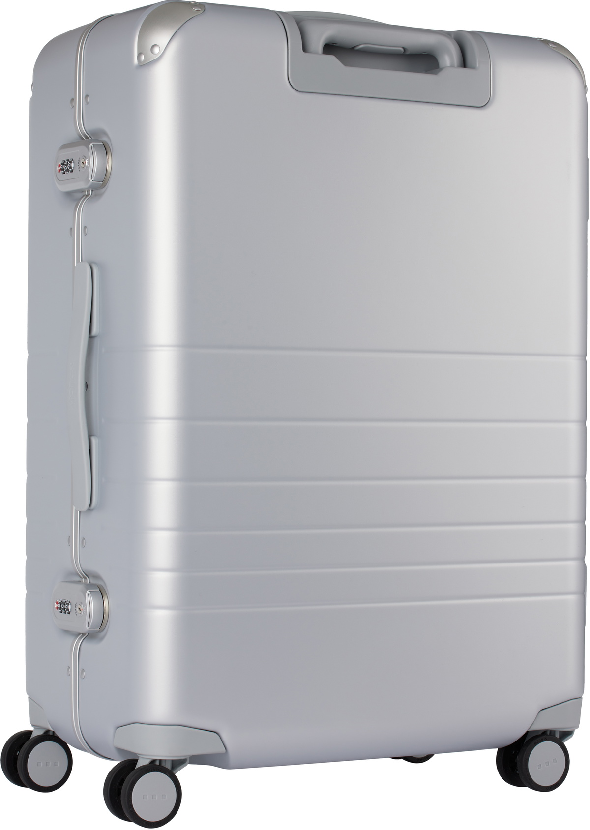Monos Silver Hybrid Check-In Medium Suitcase Monos