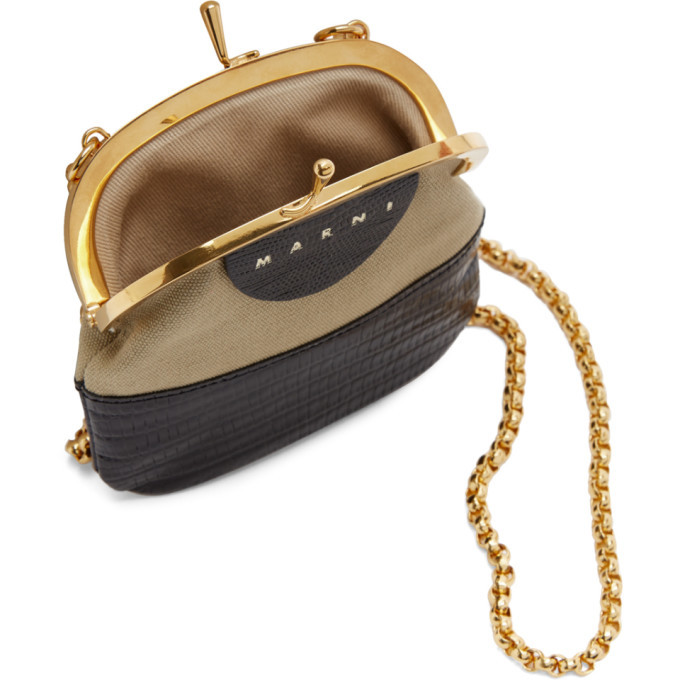 Marni Black Mini Doctor Pouch Marni