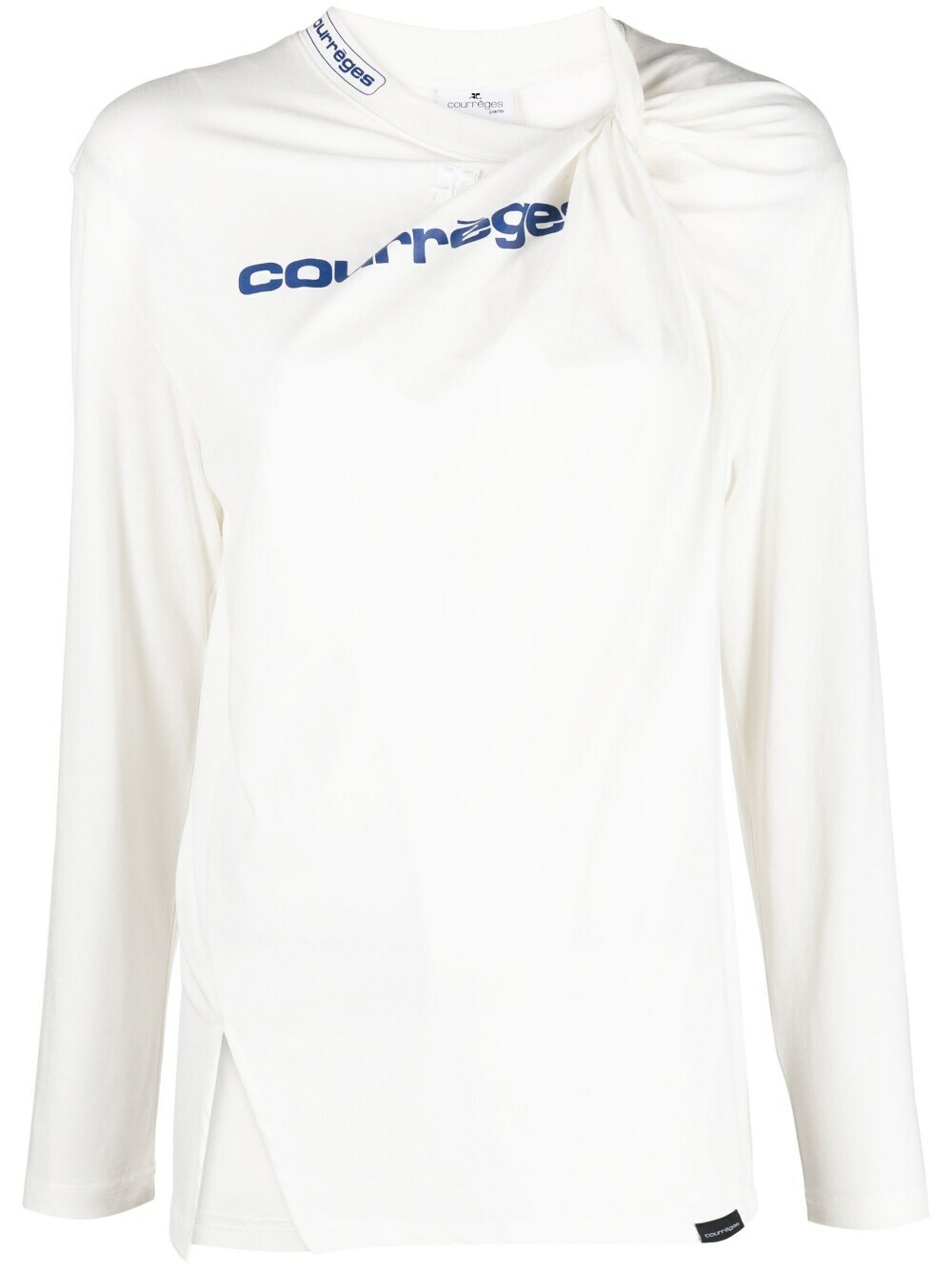 COURRÈGES - Logo Cotton T-shirt Courreges