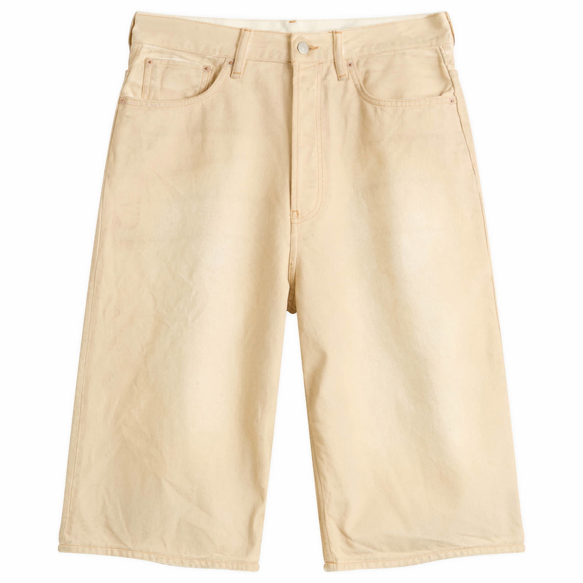 Acne Studios Men's Traffic Sand Wash Denim Shorts in Sand Beige Acne ...