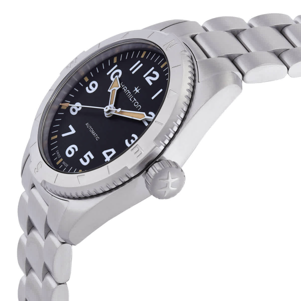 Hamilton Khaki Field Expedition Automatic Black Dial Mens Watch ...