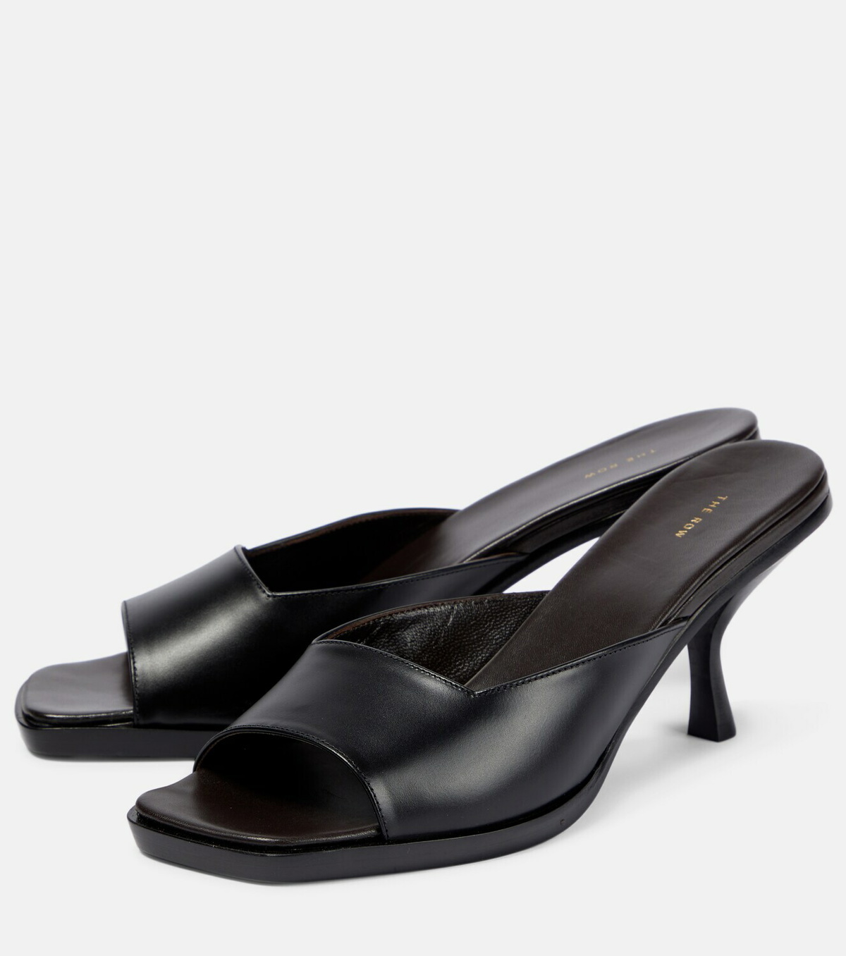 The Row - Lauren leather mules The Row
