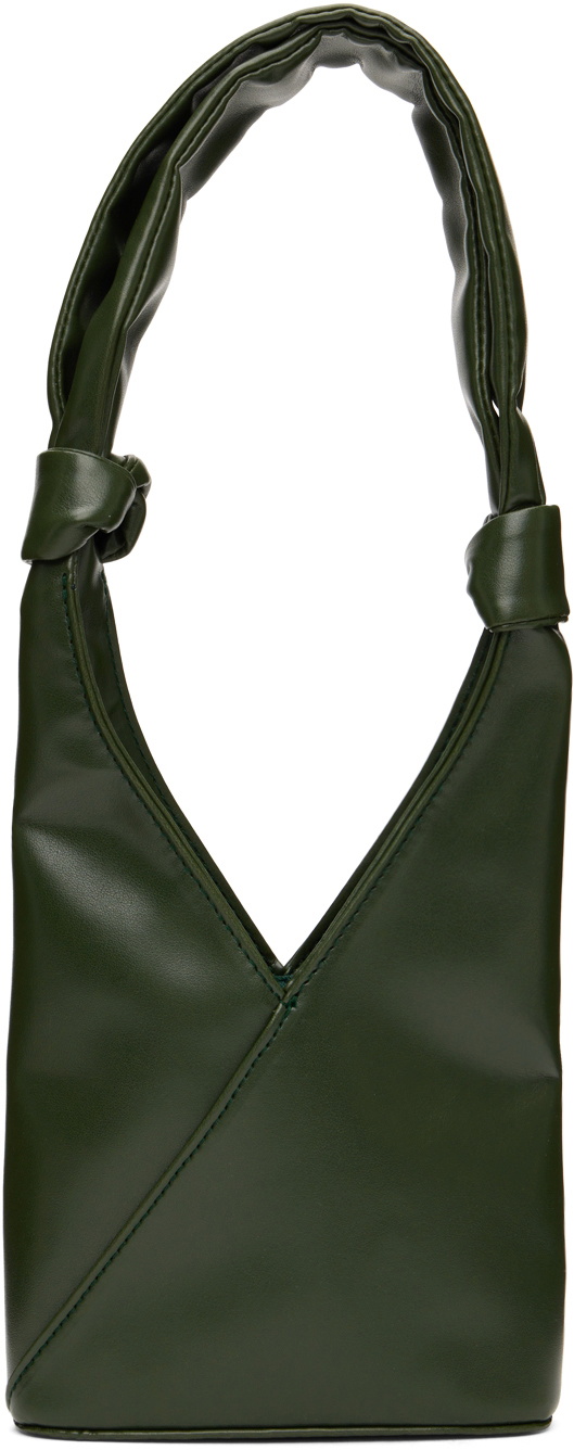 MM6 Maison Margiela Green Triangle Shoulder Bag MM6 Maison Margiela