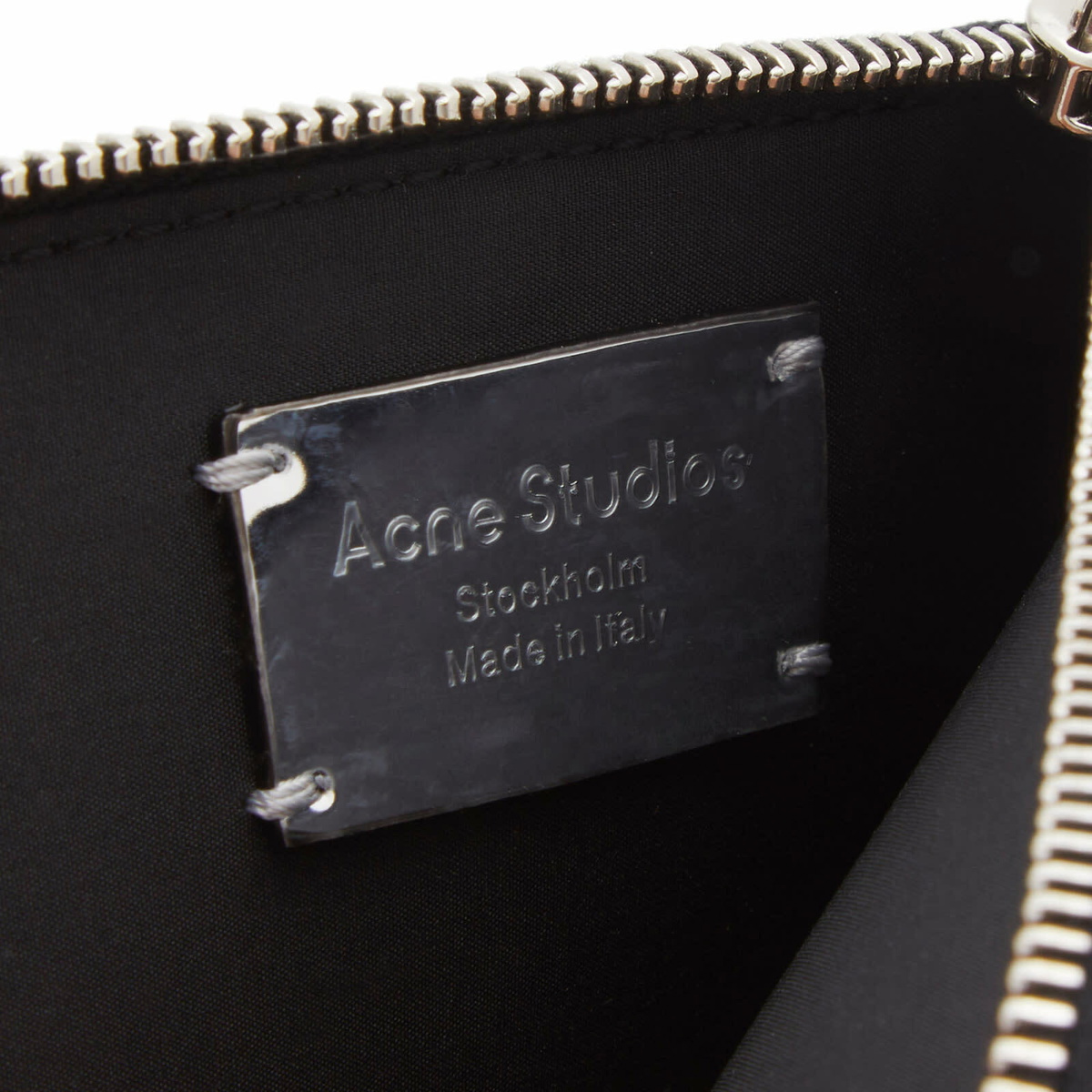 Acne Studios Women's Logo Wallet in Silver Acne Studios