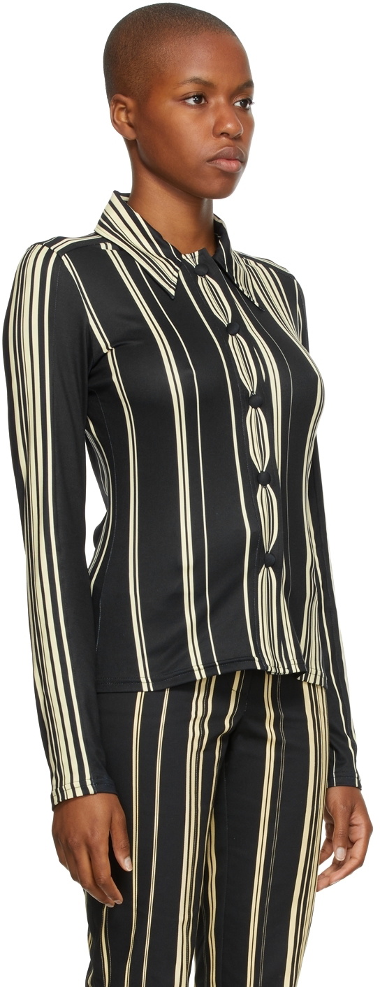Anne Isabella SSENSE Exclusive Optical Stripe Shirt Anne Isabella