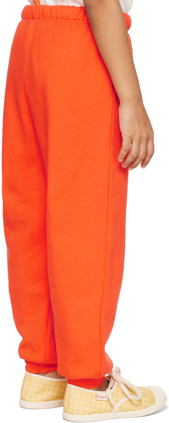TINYCOTTONS Kids Orange 'Tiny' Lounge Pants TINYCOTTONS