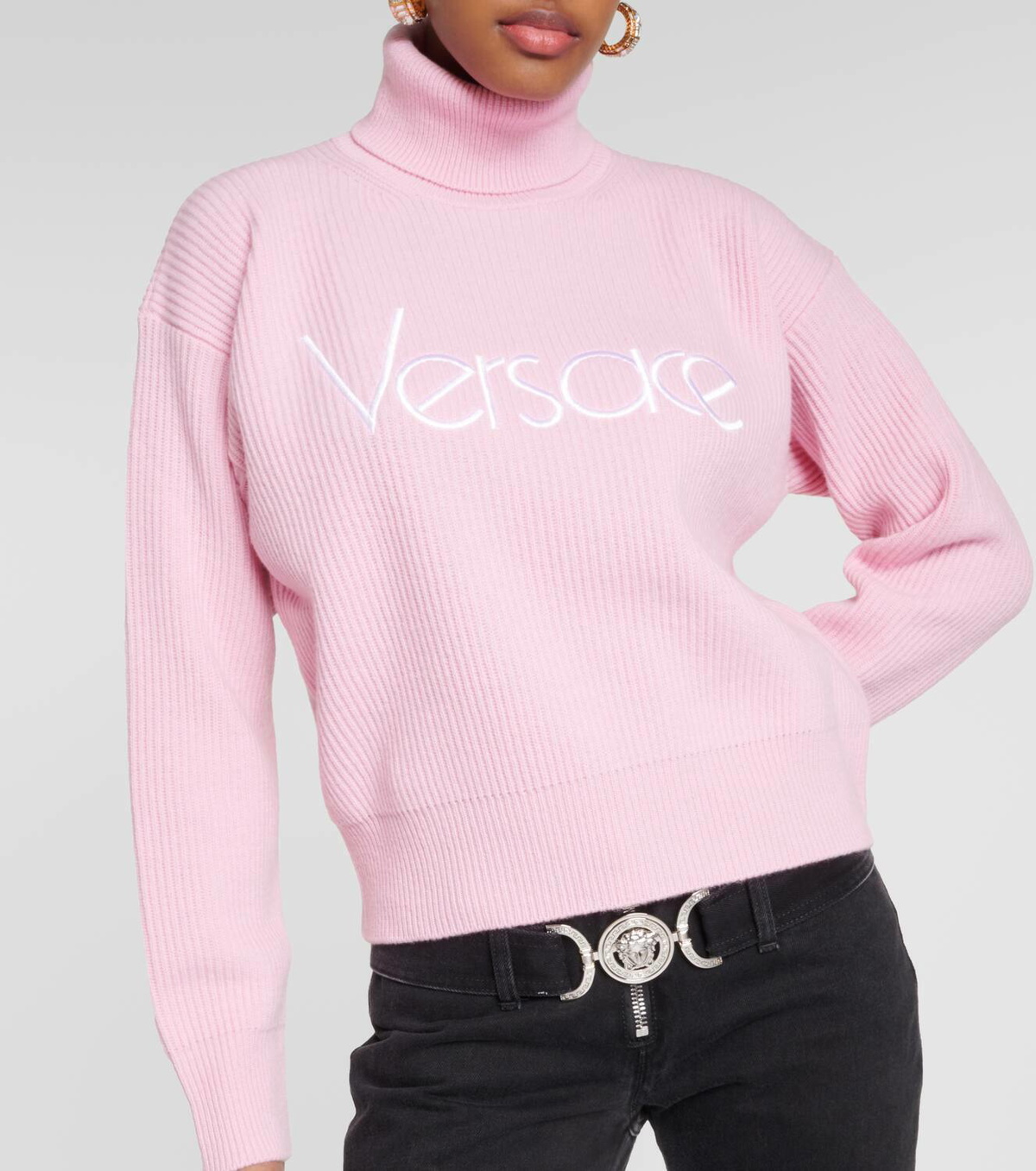 Versace Logo turtleneck sweater Versace
