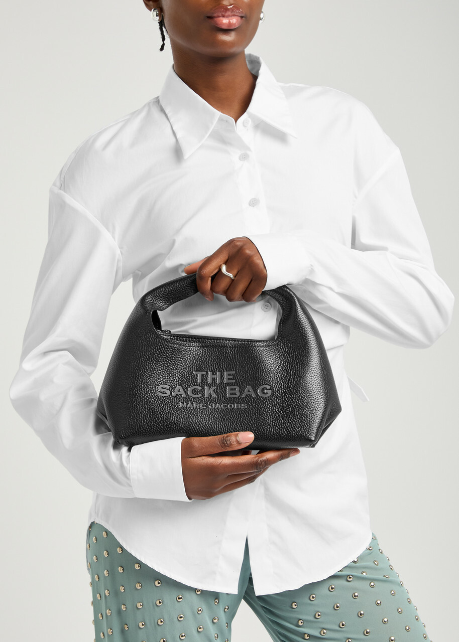 Marc Jacobs The Sack Mini Leather top Handle bag - Black - One Size ...