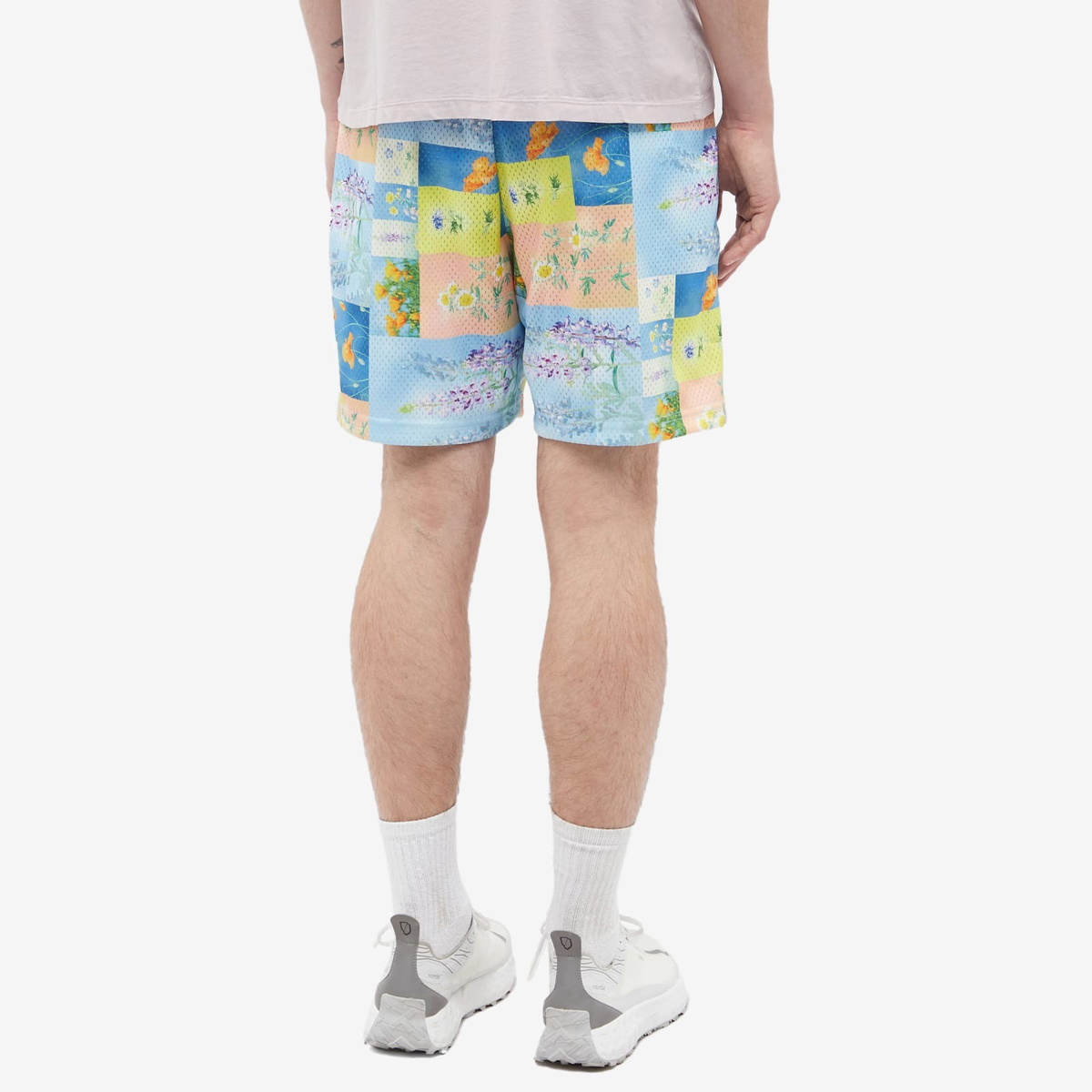 John Elliott Men's Super Bloom Grid Practice Short in Multi John Elliott