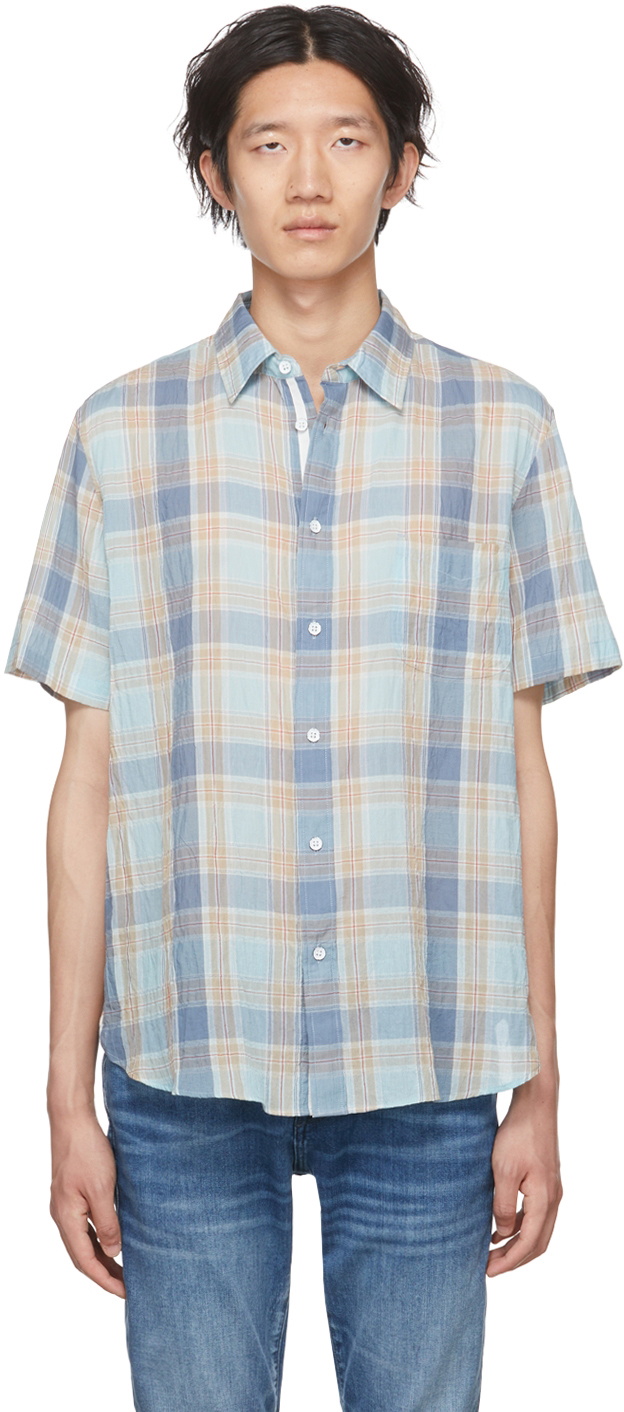 rag & bone Blue Gus Shirt Rag and Bone