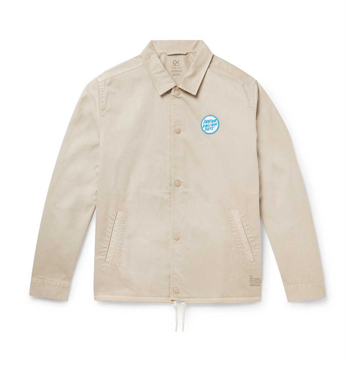 Outerknown - Logo-Appliquéd Organic Cotton-Twill Jacket - Neutrals ...