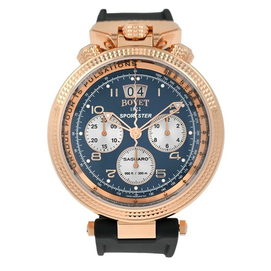 Bovet Sportster Chronograph Automatic Blue Dial Mens Watch SP0479 Bovet