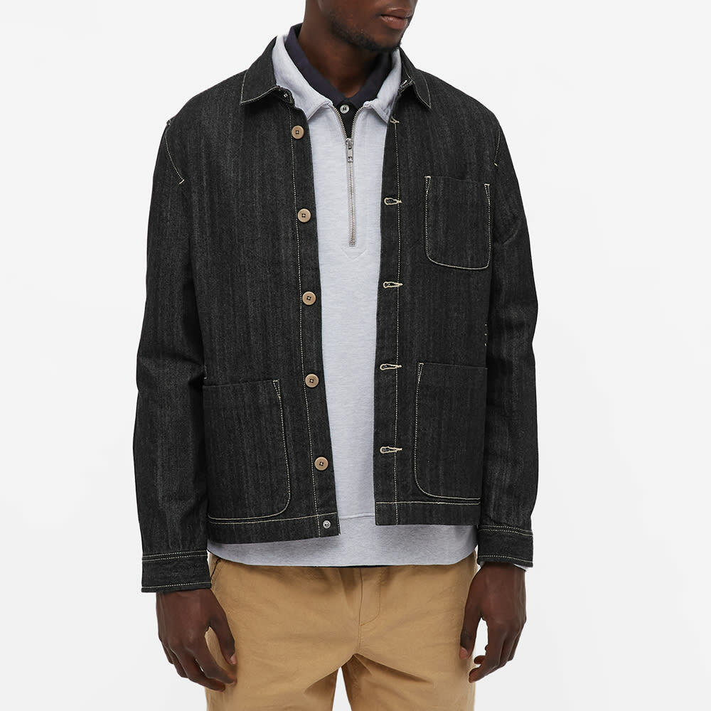 Folk Men's Assembly Jacket in Black Denim Folk