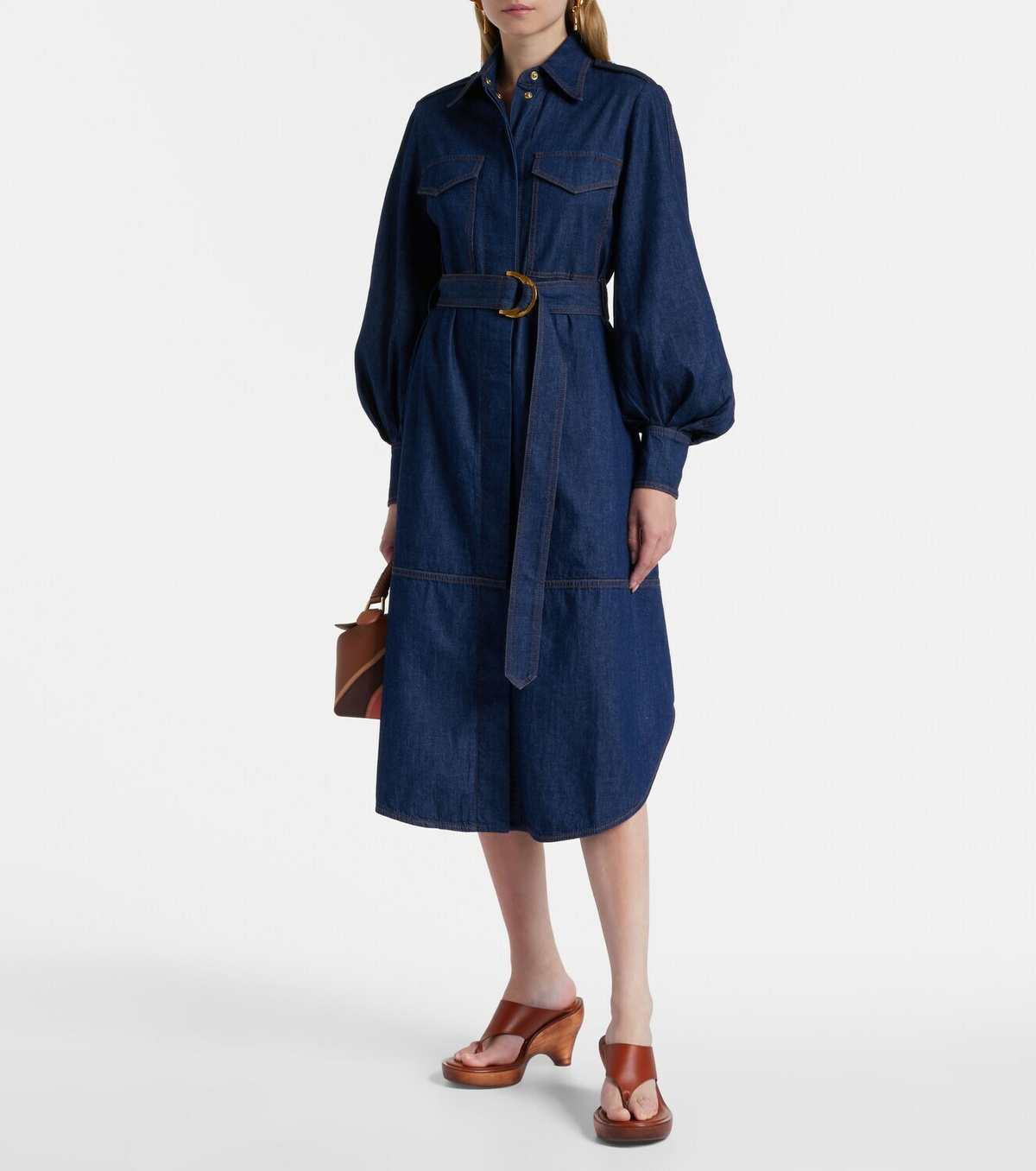 Zimmermann Denim midi dress Zimmermann