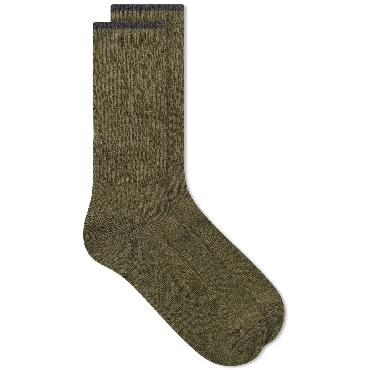 Lite Year Crew Sock in Army Green Lite Year
