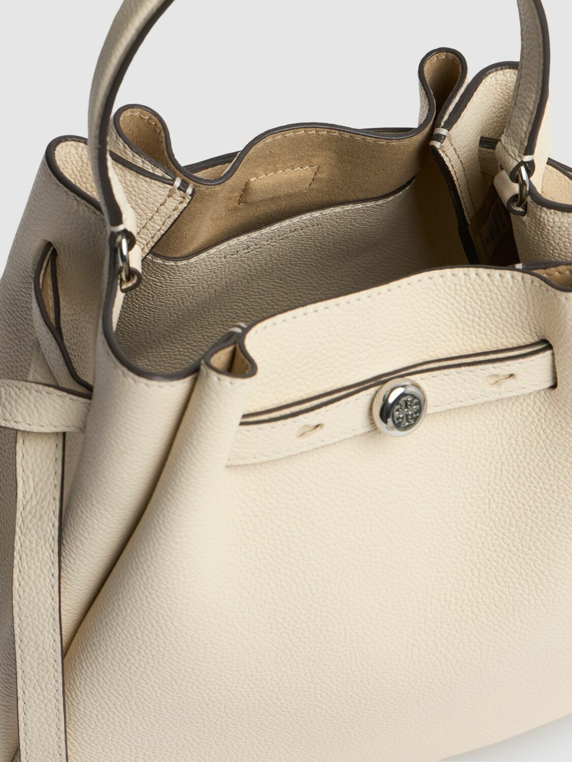 TORY BURCH Romy Pebbled Leather Bucket Bag Tory Burch