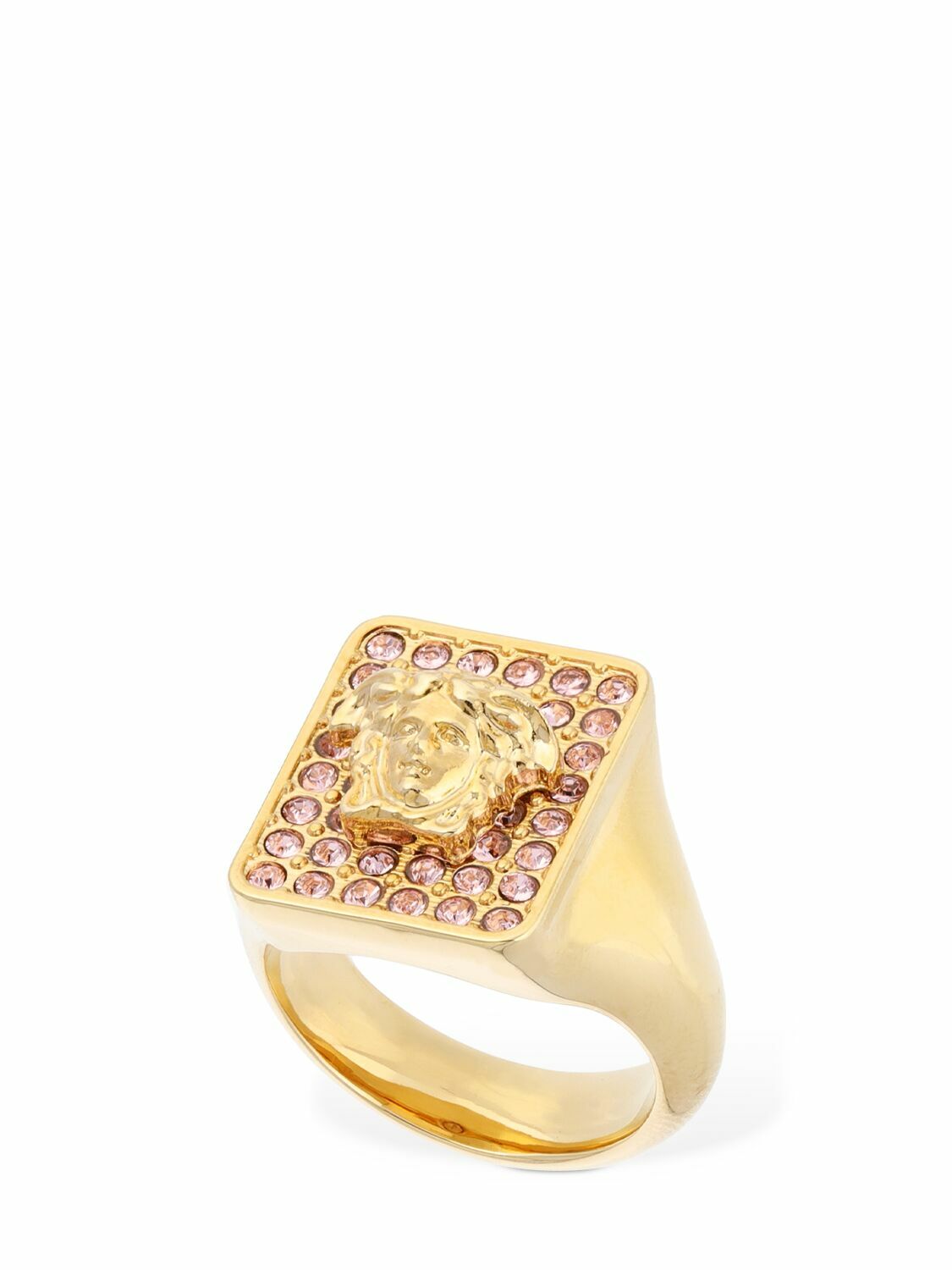 VERSACE - Medusa Tiles Crystal Square Ring Versace