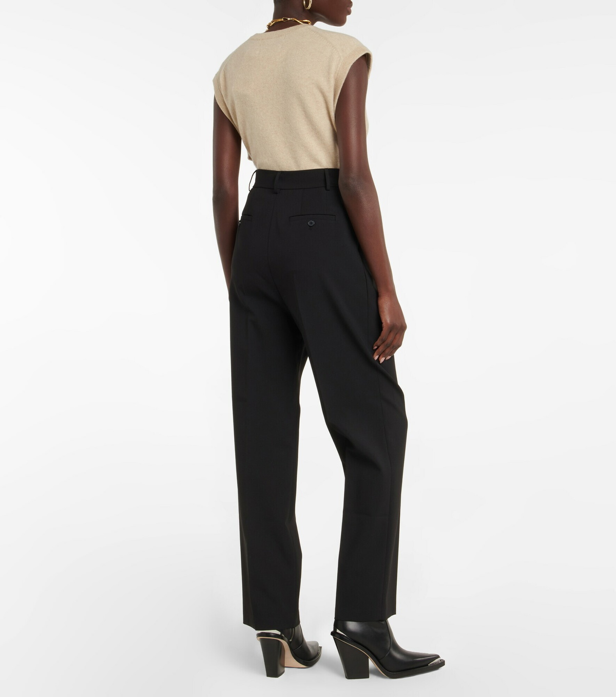 The Frankie Shop - Bea twill high-rise pants The Frankie Shop