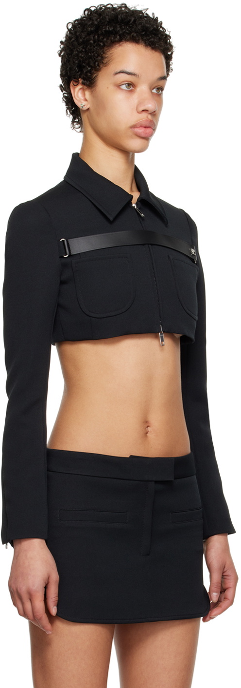 Courrèges Black Cropped Jacket Courreges