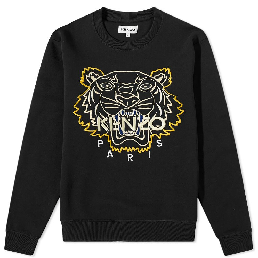 Kenzo Men's Classic Tiger Crew Sweat in Black Kenzo