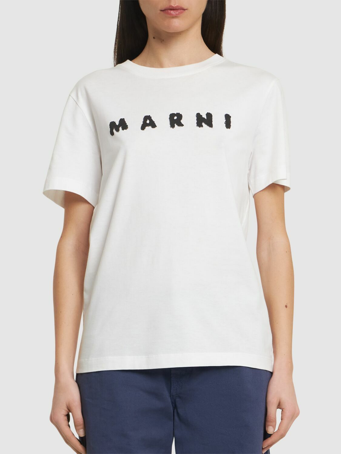 MARNI Jersey Logo Short Sleeved T-shirt Marni