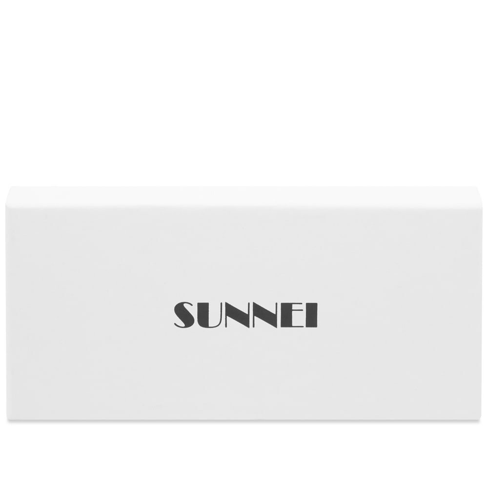 Sunnei Women's Sunglasses With Rubber Logo Band in Gradient Purple Sunnei